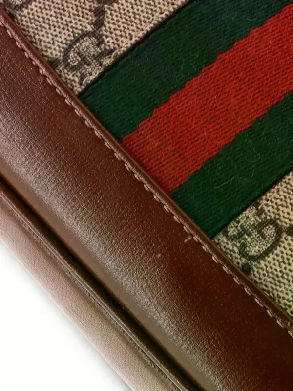 Gucci Jackie 1961 Gg Coated Canvas Small Hobo Bag - Brown