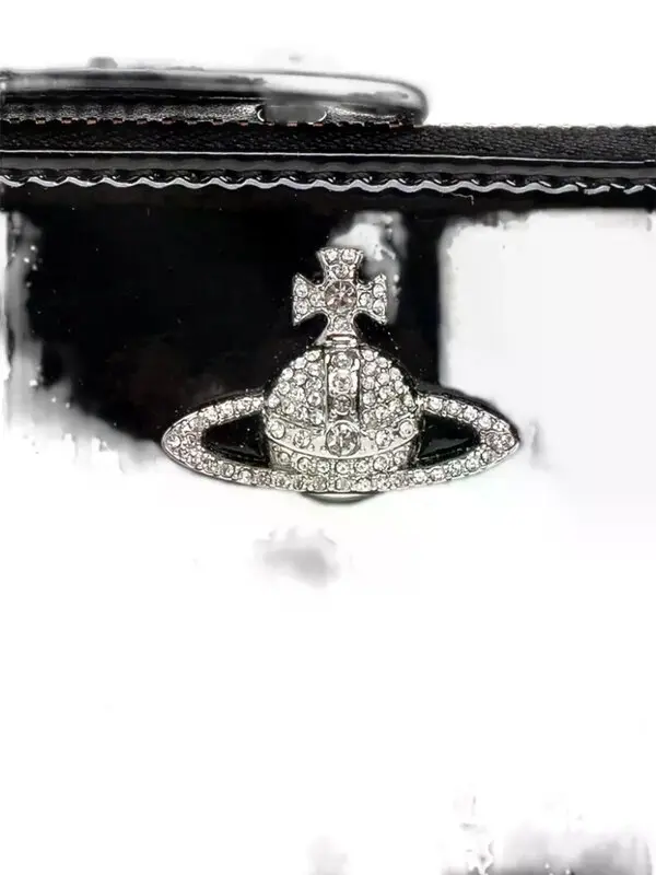 VIVIENNE WESTWOOD Slim Long Crystal-embellished Orb Card Holder