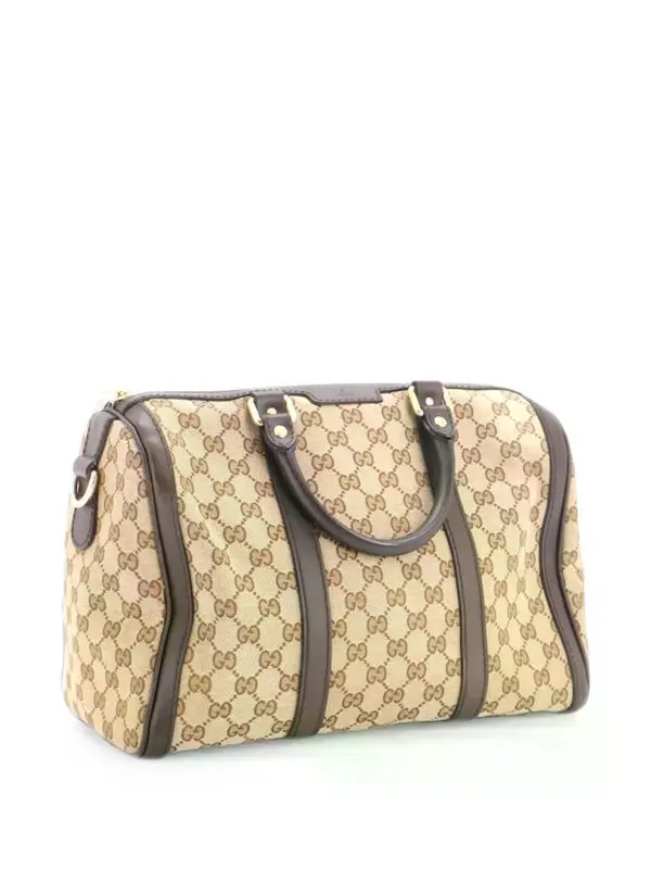 Gucci Joy Boston Bag Gg Canvas Medium Satchel