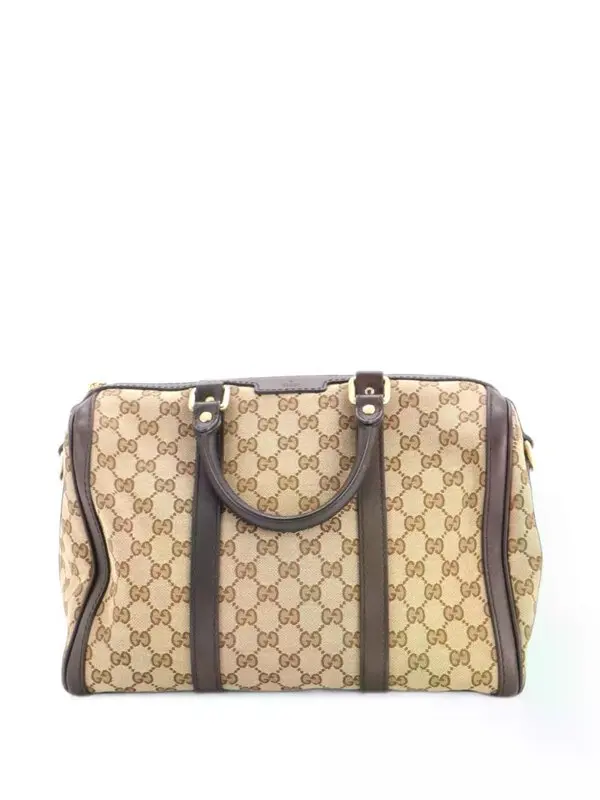 Gucci Joy Boston Bag Gg Canvas Medium Satchel
