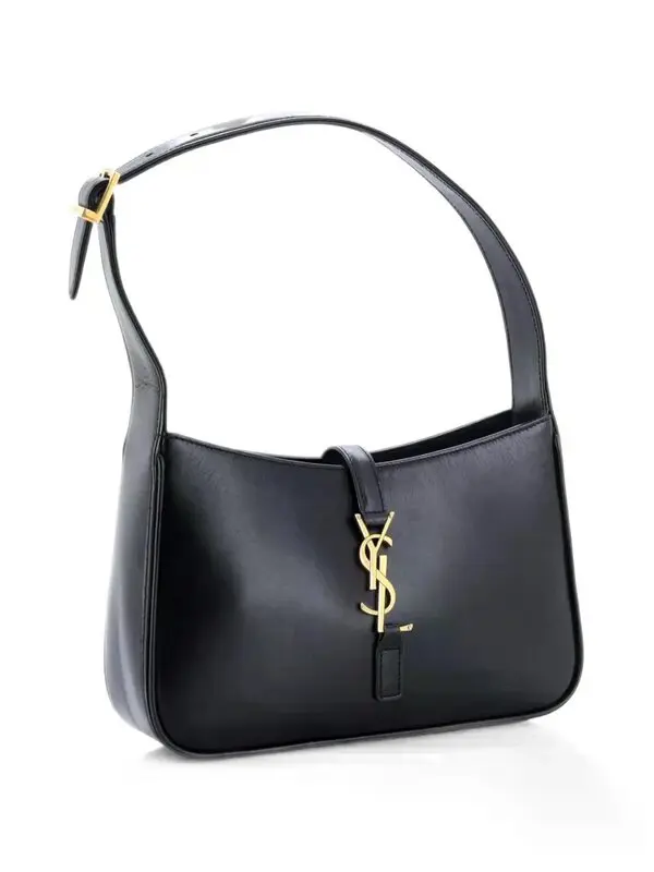 Saint Laurent Le 5 A 7 Leather Small Hobo Bag