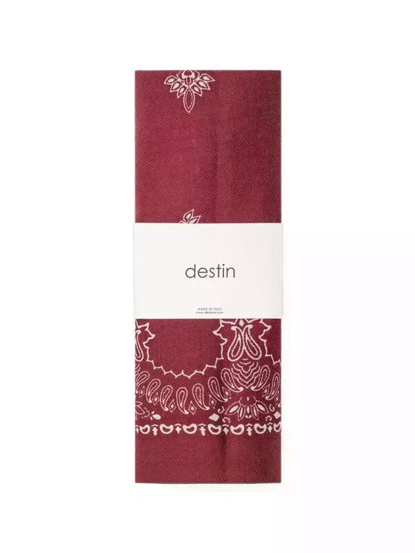 Destin Paisley-print Triangle Bandana