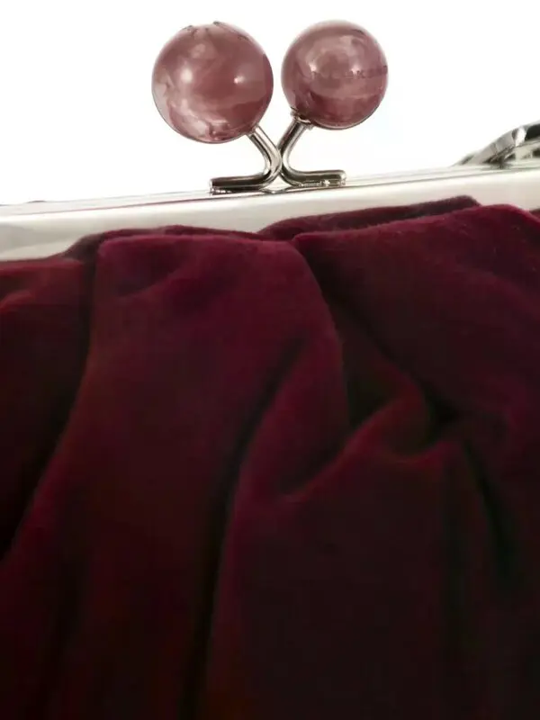 Max Mara Pasticcino Velvet Clutch Bag
