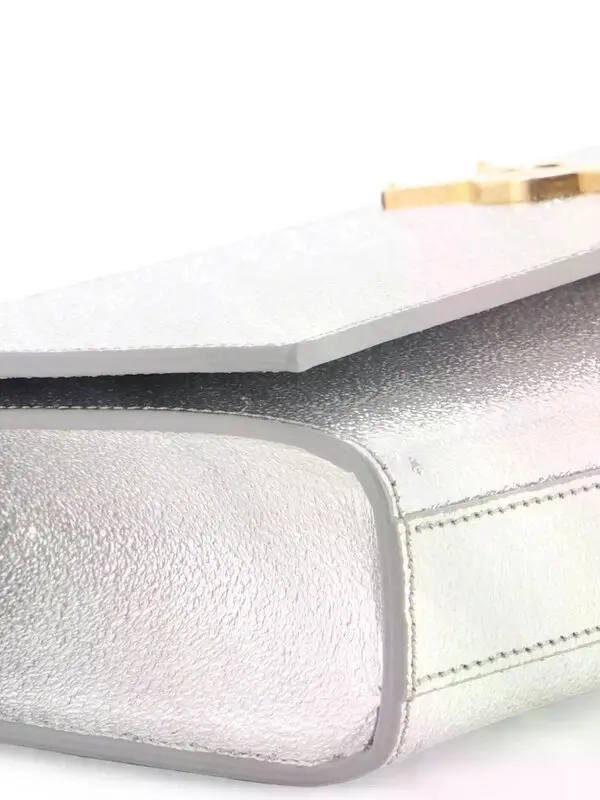 Saint Laurent Classic Monogram Calfskin Clutch Bag - Metallic