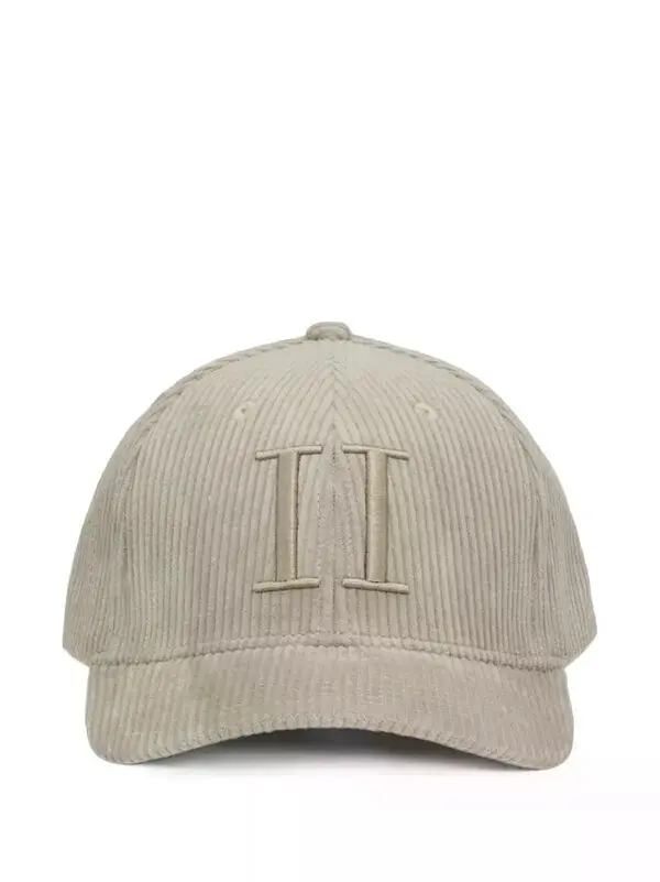 LES DEUX Logo Embroidered Corduroy Baseball Cap - Neutrals
