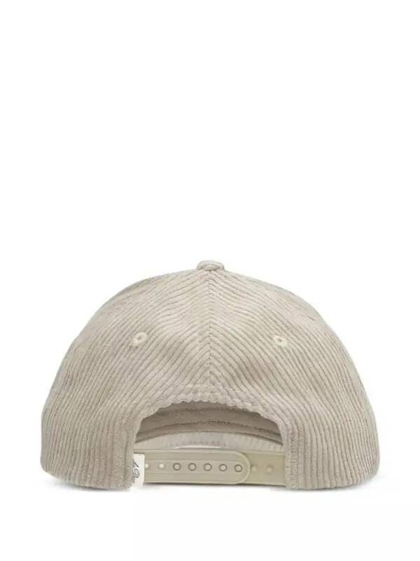 LES DEUX Logo Embroidered Corduroy Baseball Cap