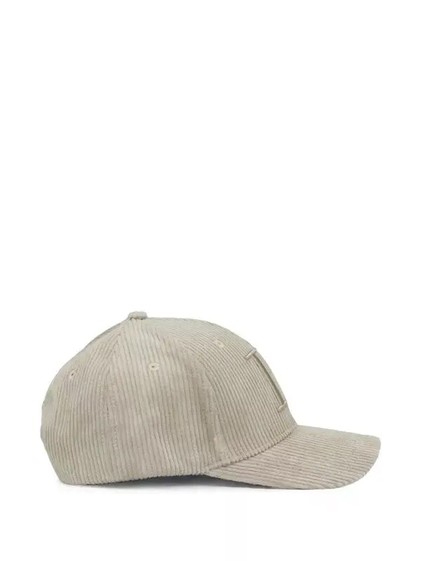 LES DEUX Logo Embroidered Corduroy Baseball Cap