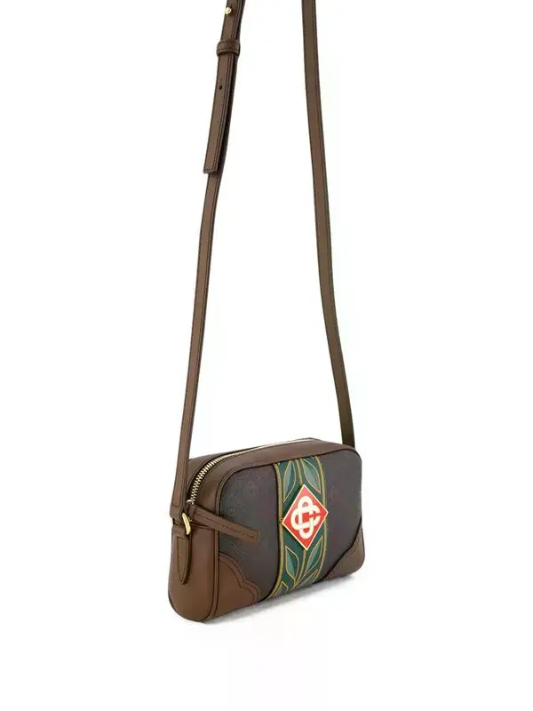 Casablanca Monogram-print Logo-plaque Crossbody Bag