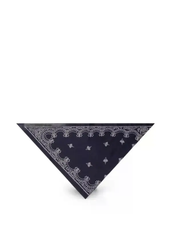 Destin Paisley Polka-dot Bandana - Blue