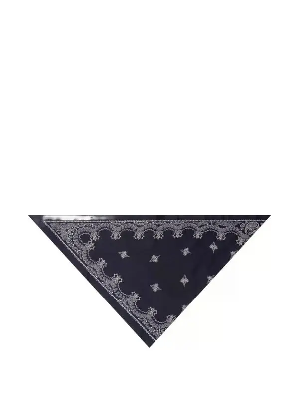 Destin Paisley Polka-dot Bandana - Blue