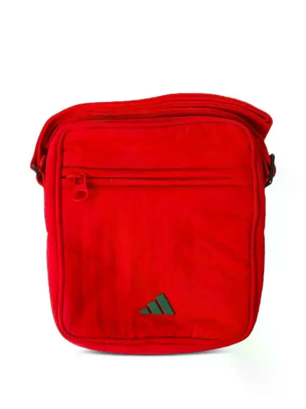 Adidas Logo Plaque Shoulder Bag - Red