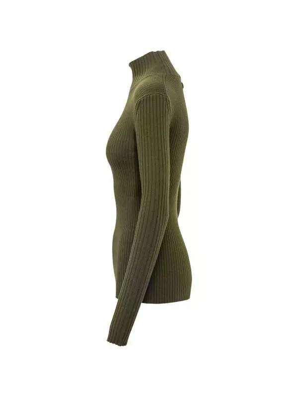 Victoria Beckham Ribbed-knit High-neck Sweater