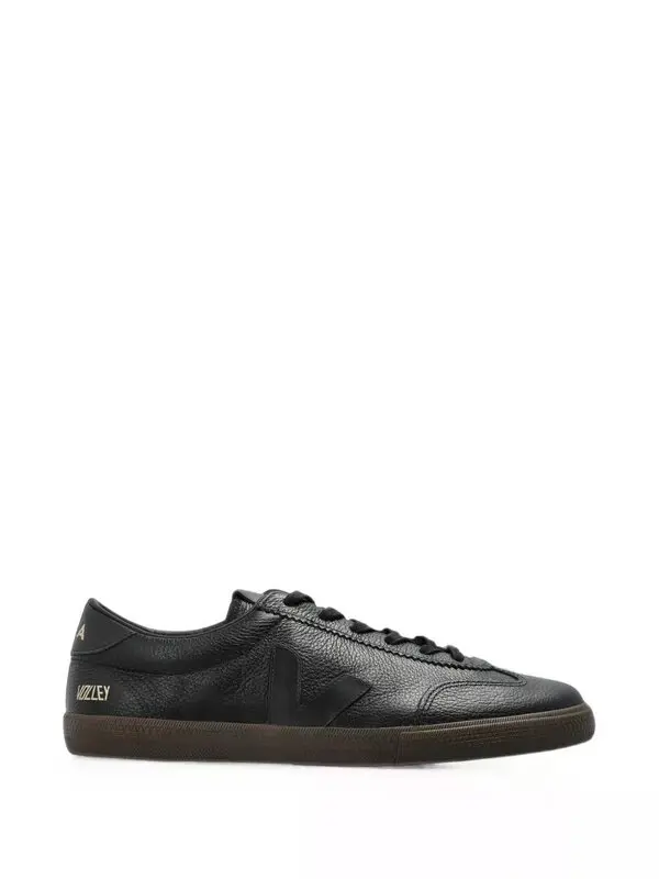 VEJA Volley Signature Leather Sneakers - Black