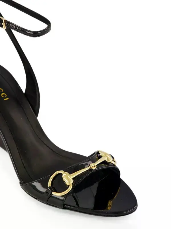 Gucci Donna Horsebit Wedge Sandals