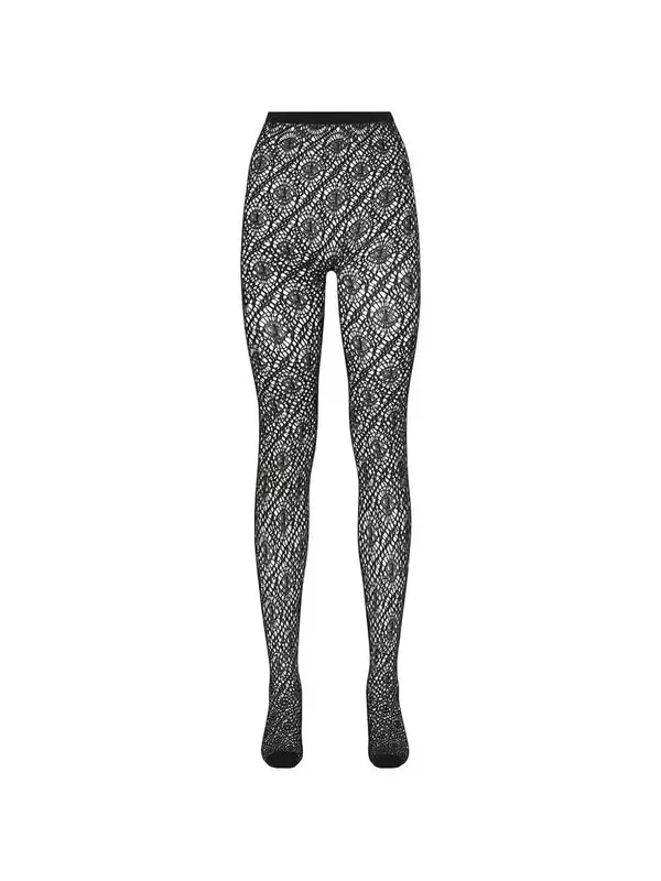 Swedish Stockings Lykke Mesh Tights - Black