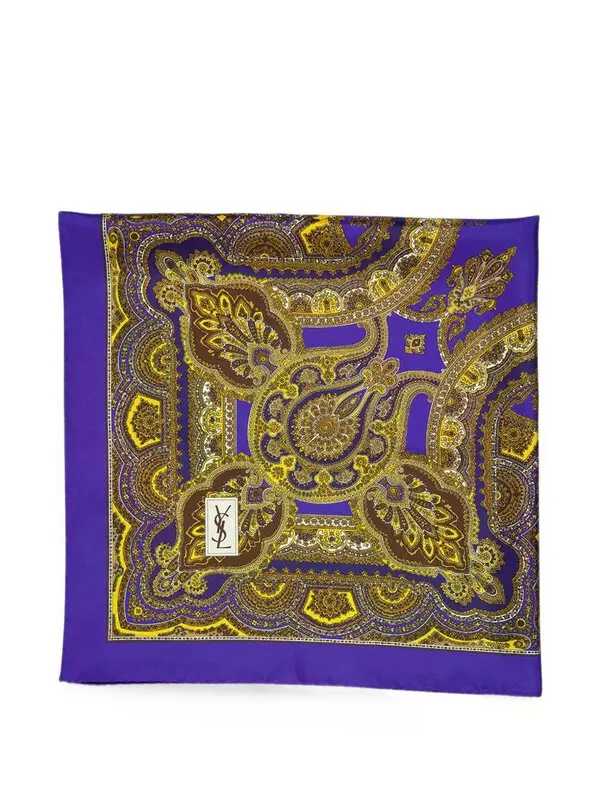 Saint Laurent Paisley-print Silk Scarf