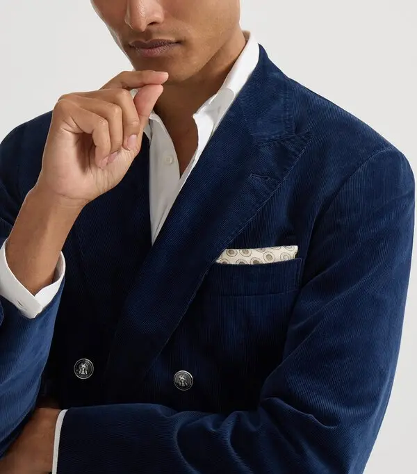 Brunello Cucinelli Silk Polka-dot Pocket Square