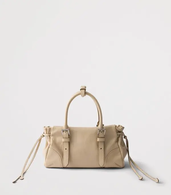 Prada Small Leather Karin Top-handle Bag