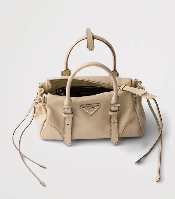 Prada Small Leather Karin Top-handle Bag