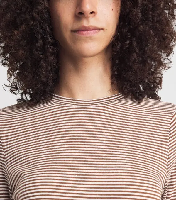 ME+EM Organic Cotton Stripe Long-sleeve Top