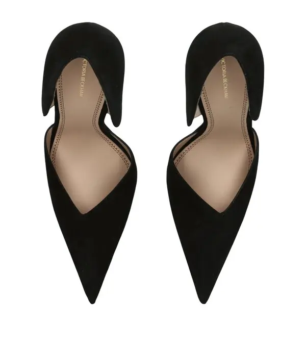 Victoria Beckham Suede Angle D'orsay Pumps 115