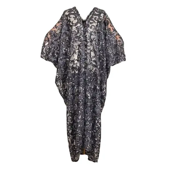 JENNAFER GRACE Empire Sequin Embellished Kaftan