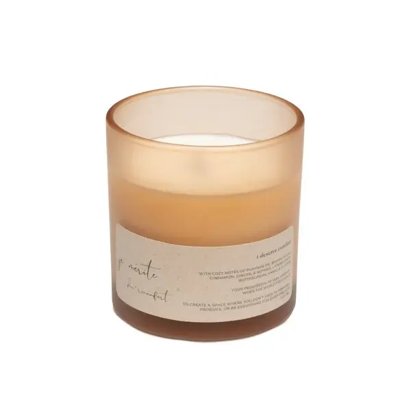 JE MÉRITE (I DESERVE) Neutrals I Deserve Comfort Pumpkin Spice & Buttercream 8 Oz Candle - Orange