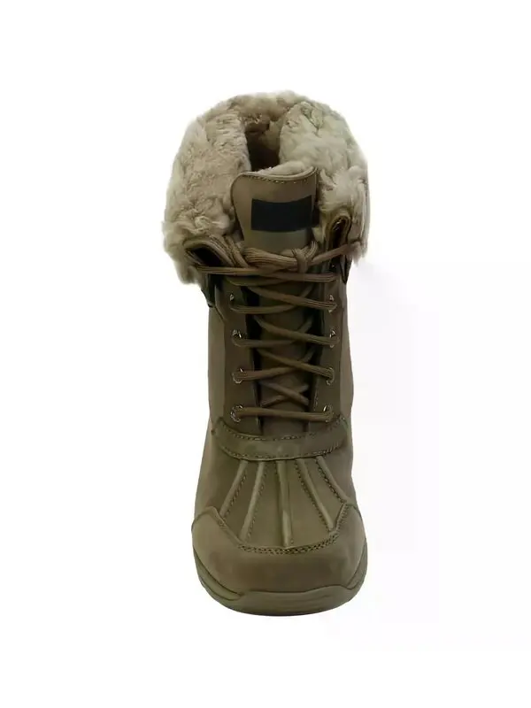 UGG Butte Mono Lace Up Shearling Trim Boots
