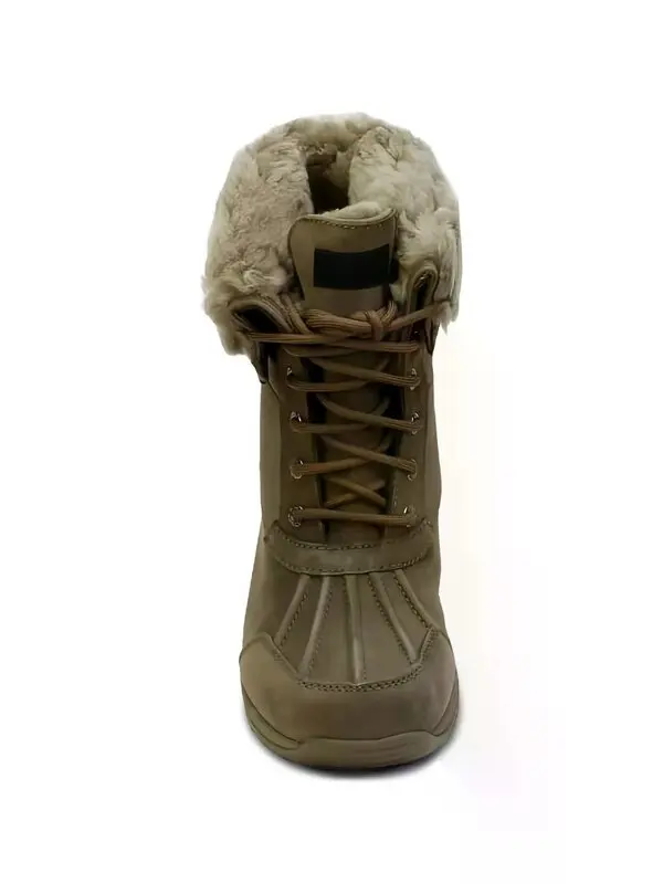 UGG Butte Mono Lace Up Shearling Trim Boots