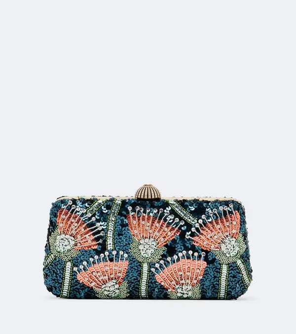 Valentino Garavani Carry Secrets Embellished Clutch
