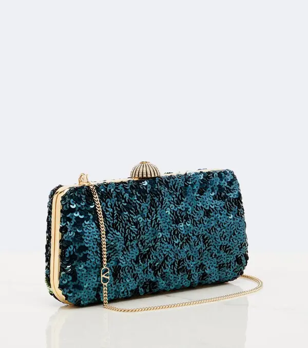Valentino Garavani Carry Secrets Embellished Clutch
