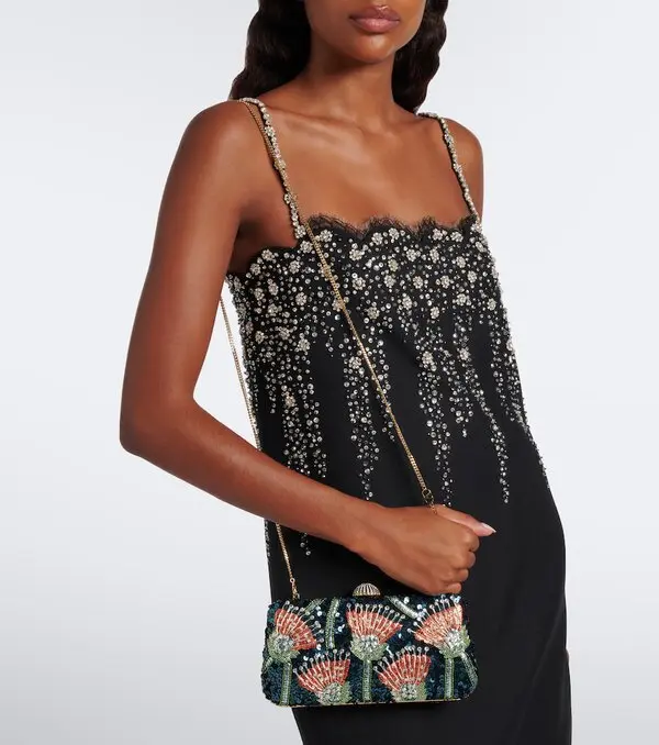 Valentino Garavani Carry Secrets Embellished Clutch