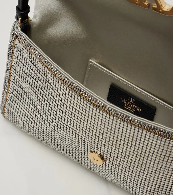 Valentino Garavani Devain Small Chainmail Shoulder Bag