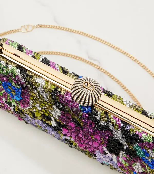 Valentino Garavani Carry Secrets Embellished Clutch