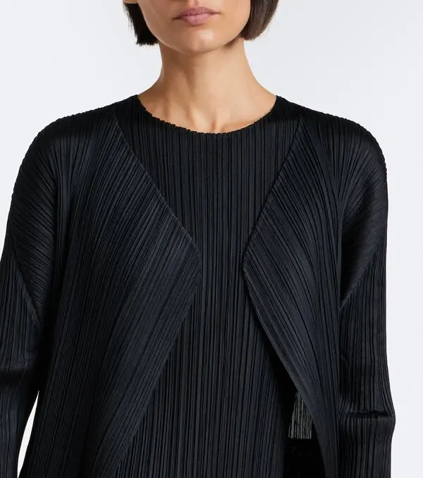 Issey Miyake Basics Pleated Cardigan