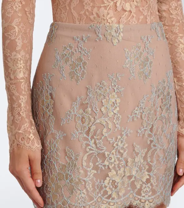 Valentino Garavani Lace Miniskirt
