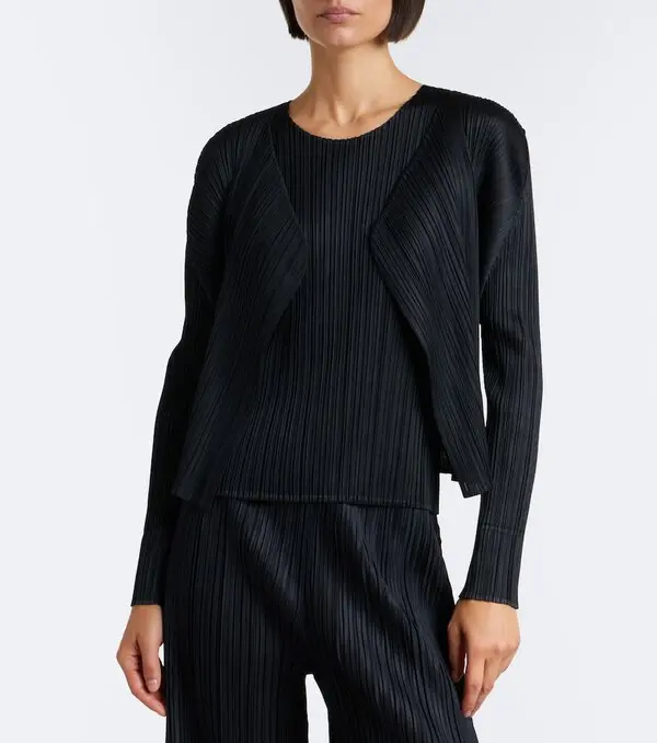 Issey Miyake Basics Pleated Cardigan