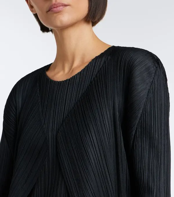 Issey Miyake Basics Pleated Cardigan