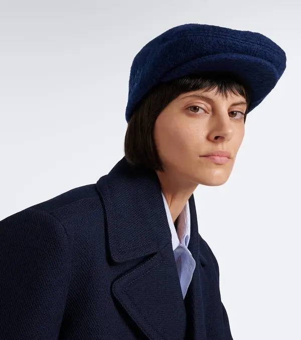 Ruslan Baginskiy Wool-blend Newsboy Cap