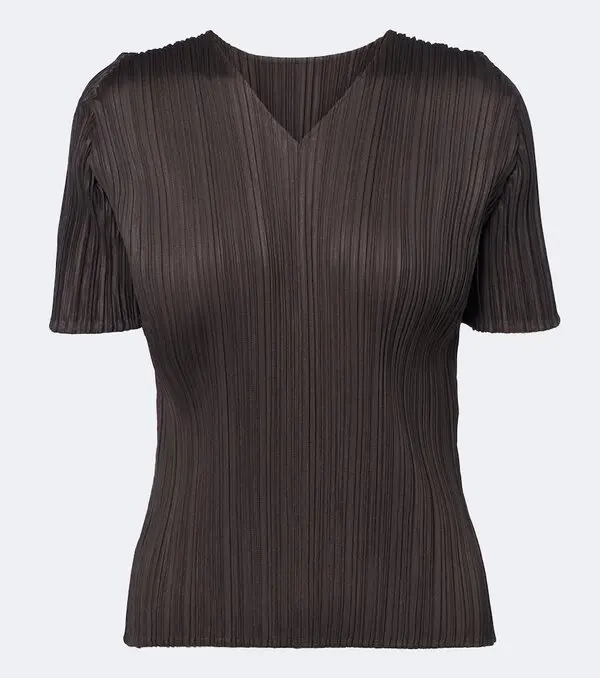 Issey Miyake Monthly Colors: August Pleated Top - Grey