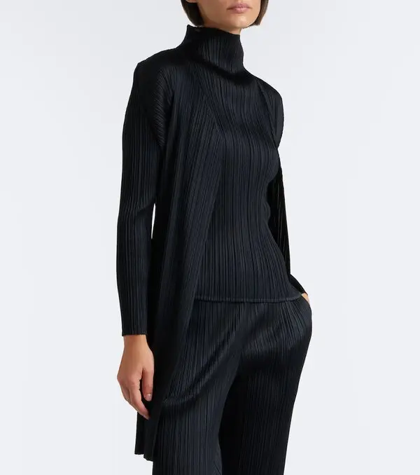 Issey Miyake Basics Pleated Cardigan