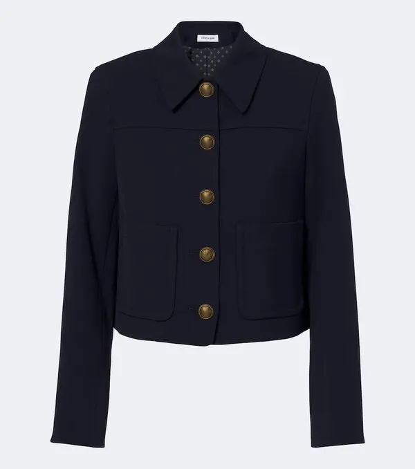 Veronica Beard Turnell Cropped Jacket - Blue