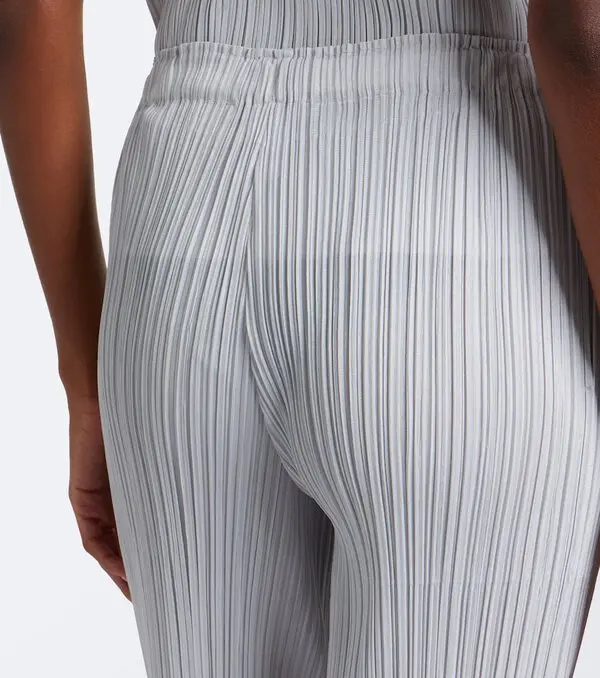 Issey Miyake Basics Cropped Pleated Slim Pants