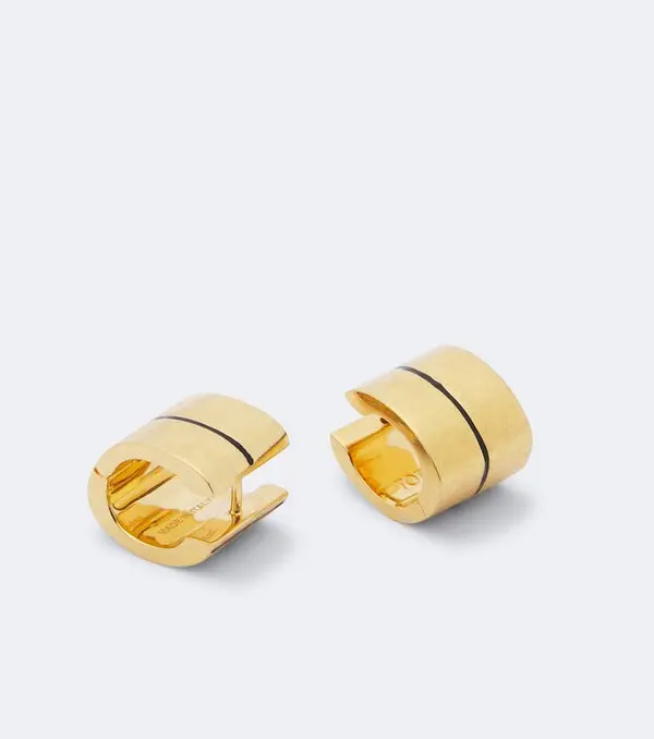TOTEME Signature Plated Huggie Earrings