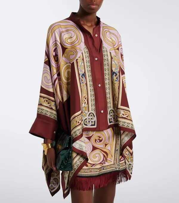 La DoubleJ Printed Silk Twill Shirt