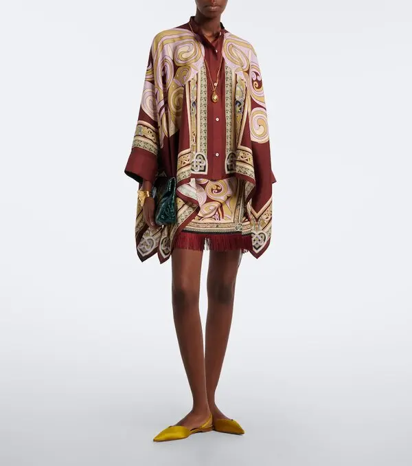La DoubleJ Printed Silk Twill Shirt