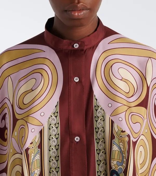 La DoubleJ Printed Silk Twill Shirt