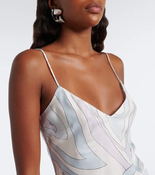 Emilio Pucci Iride Silk Twill Top