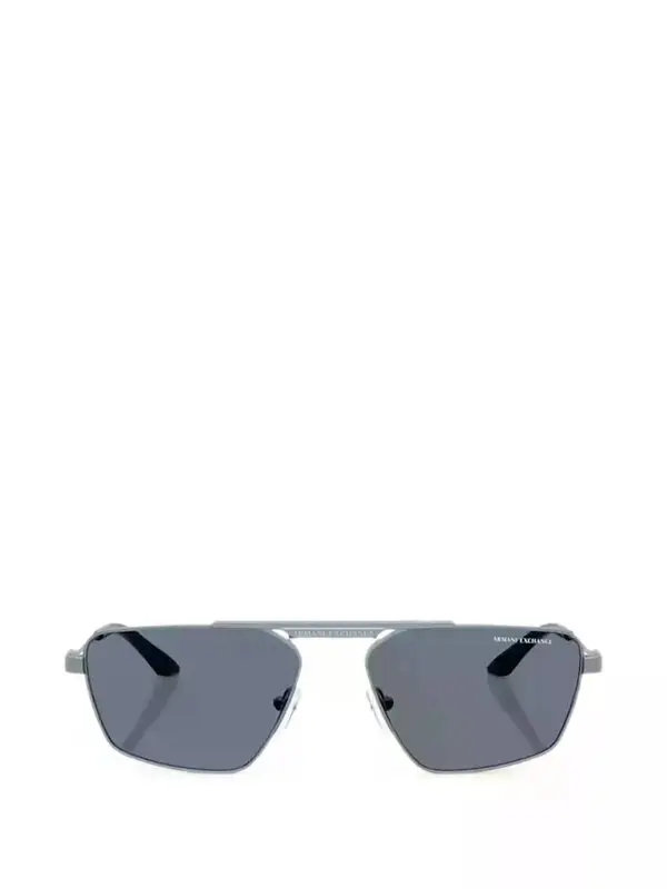 Armani Exchange Geometric-frame Sunglasses - Silver
