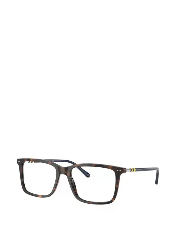 POLO RALPH LAUREN EYEWEAR Rectangle-frame Tortoiseshell-effect Glasses